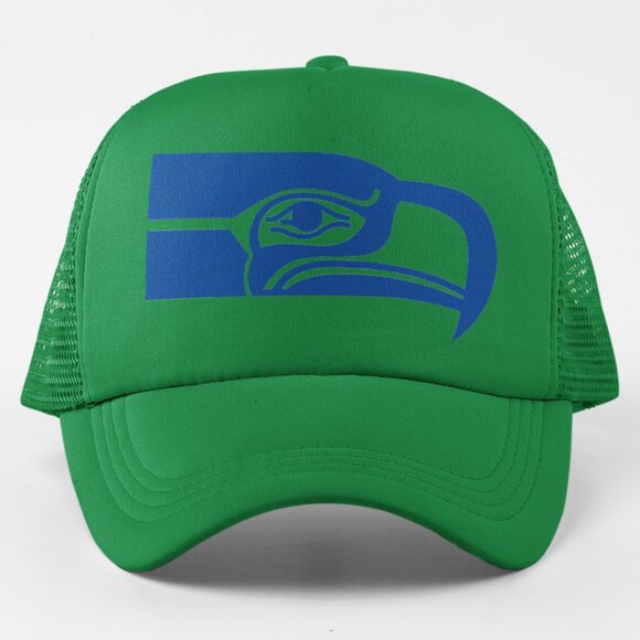 Accessories | New Seattle Seahawks Retro Monochrome Pop Logo Trucker ...